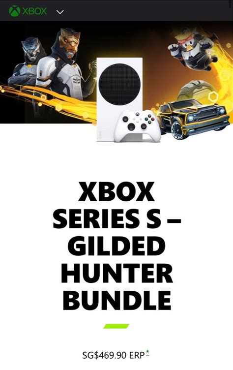Xbox Series S Gilded Hunter Bundle Video Gaming Video Game Consoles