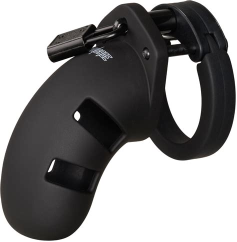Mancage Model 20 Chastity Silicone Cock Cage Black Ab 3799