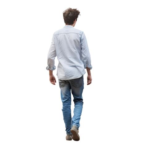 Protrait Of The Back Of Young Man Premium Ai Generated Image