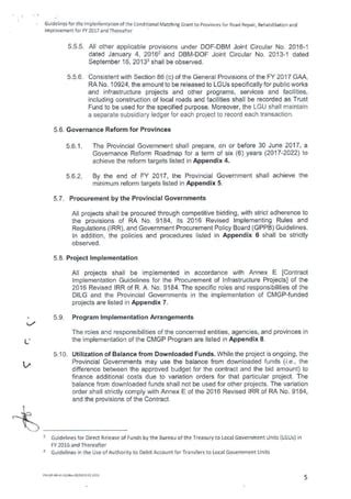Dilg Dbm Joint Memorandum Circular 2017 2 PDF