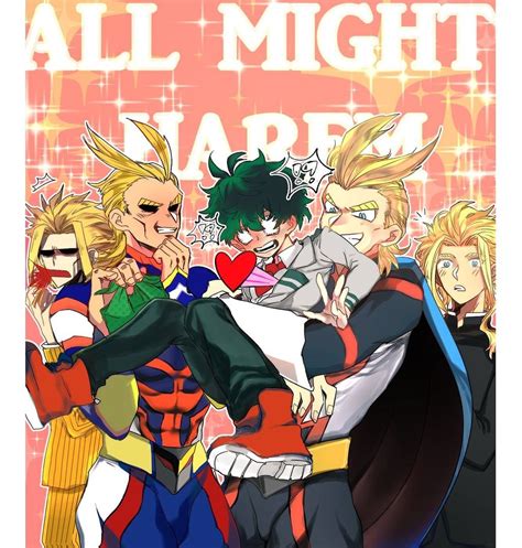 Dekumight Orudeku All Mightdeku Boku No Hero Academia Funny My
