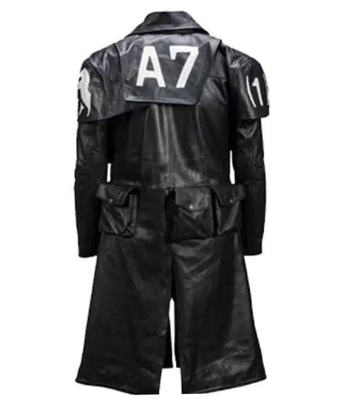 Fallout Ncr Ranger A7 Black Leather Coat Usaleatherfirm