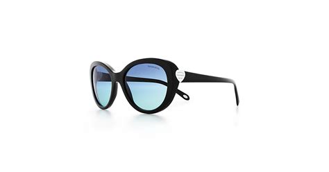 Return To Tiffany® Oval Sunglasses In Black Acetate Tiffany And Co