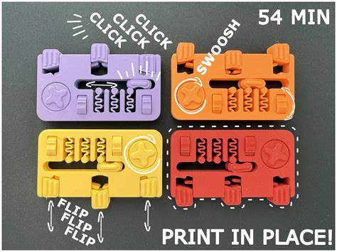 Fidget Click Keychain Print In Place 15 Min By Louis Makerworld