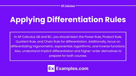 Unit 24 Applying Differentiation Rules Notes And Practice Questions