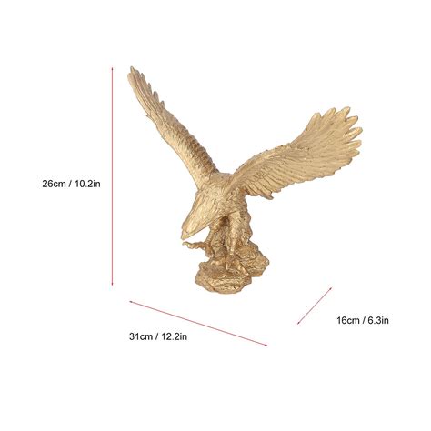 Majestic Eagle Statue Eagle Sculpture Tall Eagle On Rocks Statue Resin