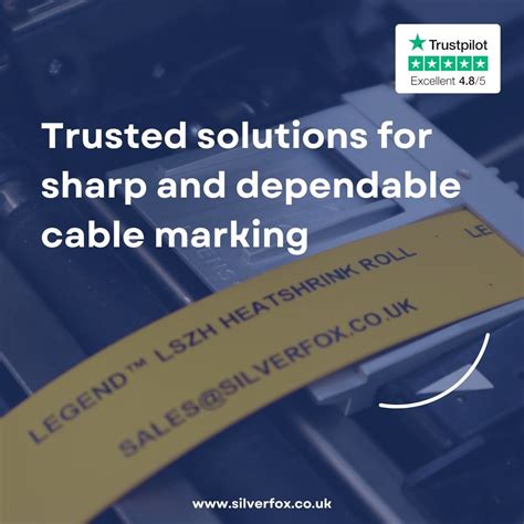 Cablemanagement Silverfox Thermalprinter Labelling Heatshrink Silver Fox