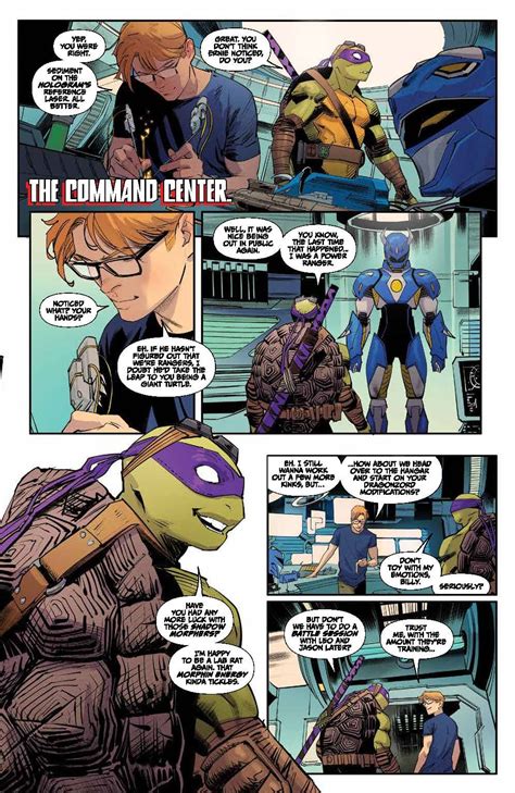 Power Rangersteenage Mutant Ninja Turtles Ii 1 Preview Turtle Time