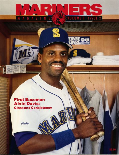 Alvin Davis Mariners Magazine 1989 Mariners Seattle Mariners Seattle Sports