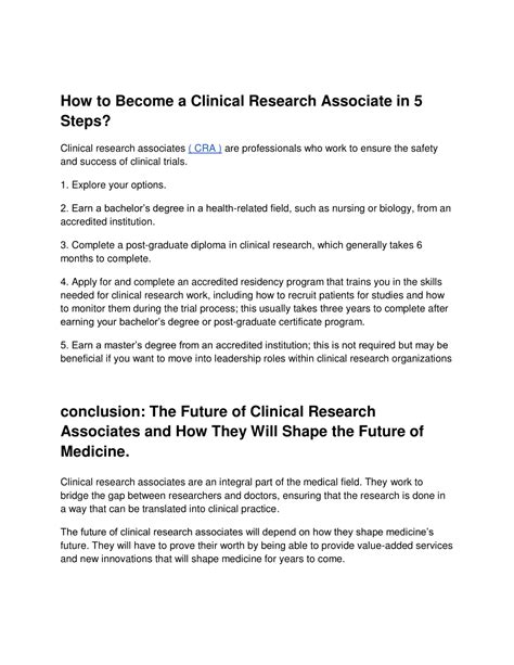 Ppt Why Become A Clinical Research Associate Cra Powerpoint Presentation Id11800219