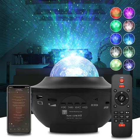 Lampka Projektor Asato Projektor Gwiazd Led Czarny 12551166670 Allegropl