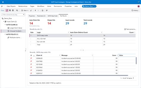 using data step code to design scenarios in sas visual investigator