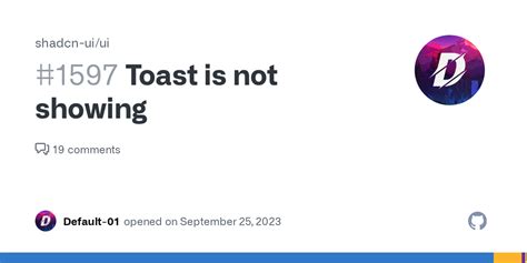 Toast Is Not Showing · Issue 1597 · Shadcn Uiui · Github