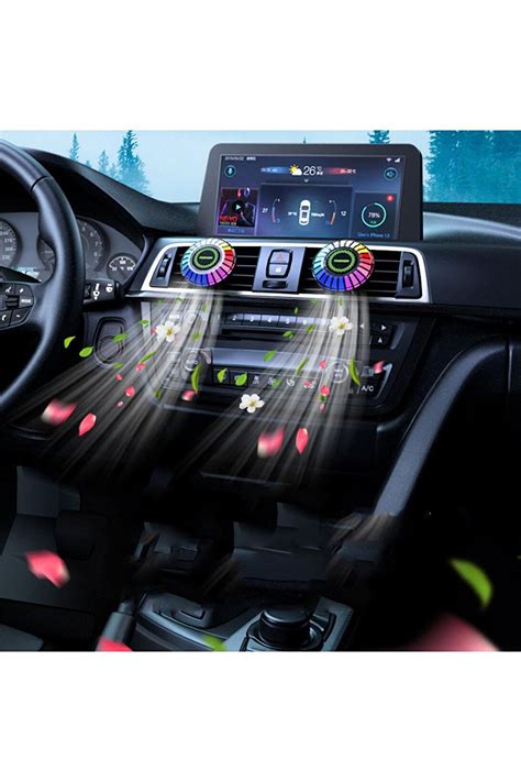 Bluetooth Araba Rgb Ortam Işığı Usb Ritim Kokulu Lamba Şerit Hava