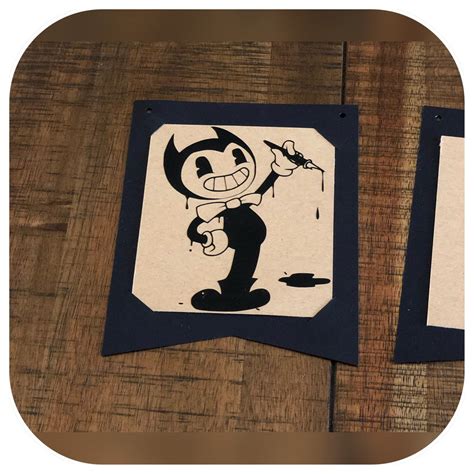 Bendy And The Ink Machine Birthday Banner Bendy Birthday Etsy