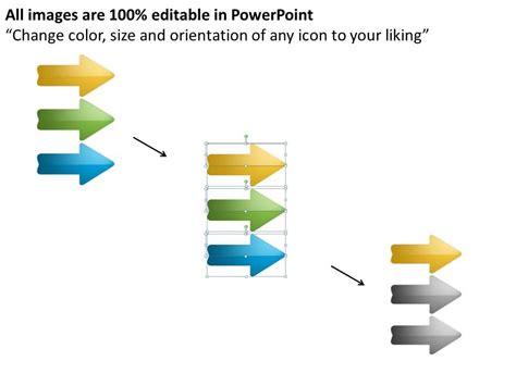 Parallel Process Arrow Stages PowerPoint Slide Presentation Sample Slide PPT Template