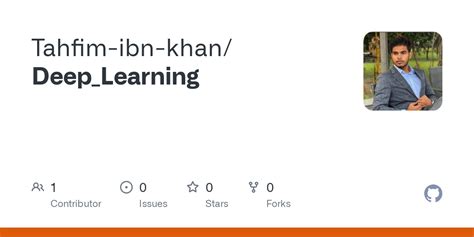 Github Tahfim Ibn Khandeeplearning