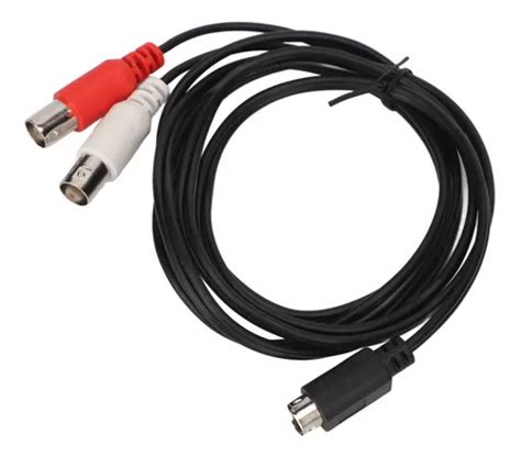 Cable Divisor En Y Mini Din De 4 Pines A 2 Bnc Flexible 4 Cuotas