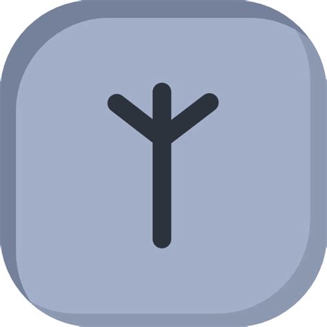 Algiz Sign Square Icon Svg Vector And Png Free Download Uxwing