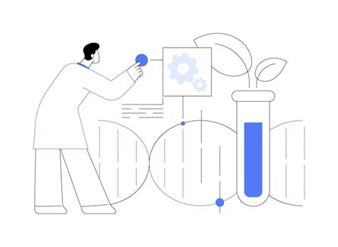 Premium Vector Genetic Engineering Abstract Concept Vector Illustration