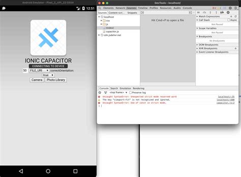 Capacitorjs Does Not Work With Android Api 21 23 Lollipop And