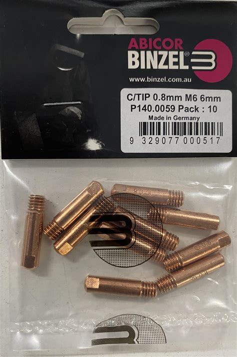 Binzel Contact Tips M6 6mm
