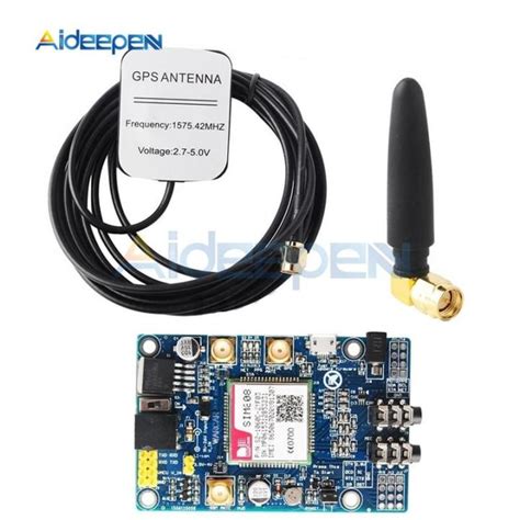 SIM GSM GPRS GPS Development Board Module IPX SMA With GPS Antenna For Arduino Raspberry Pi