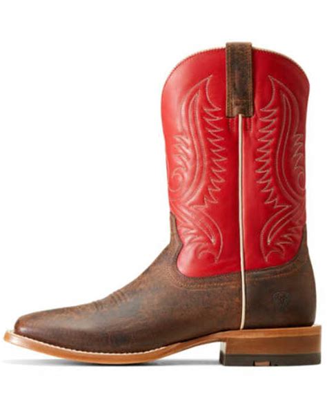 Ariat Mens Circuit Paxton Western Boots Broad Square Toe Brown