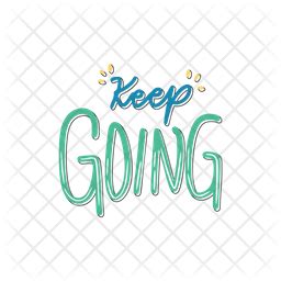Keep Going Icon Download In Sticker Style