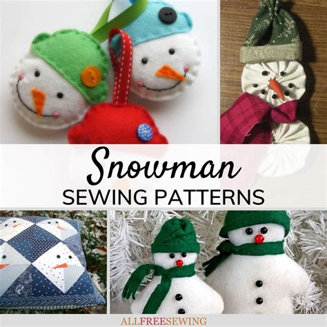 15 Free Snowman Patterns To Sew