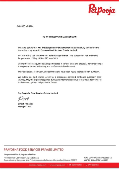 frency trevadiya on linkedin internship talentacquisition