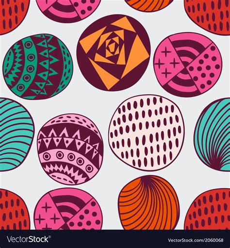 Seamless Circle Background Pattern Royalty Free Vector Image
