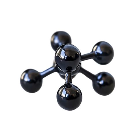 Black Molecular Model On For Educational Purposes 59367665 Png