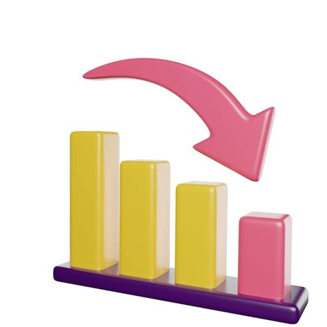Premium Photo Decrease Analytics Graph