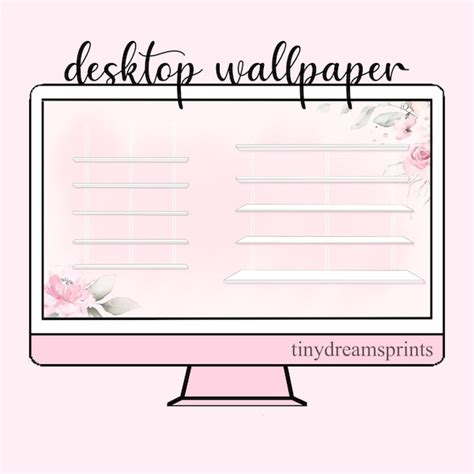 Desktop Shelves Wallpaper Etsy