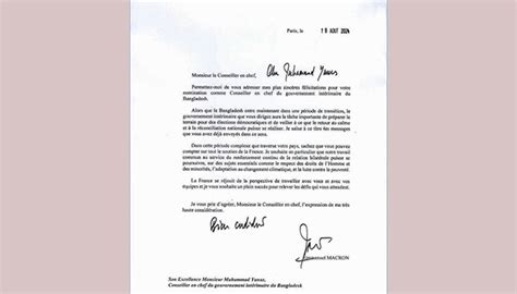 President Of France Emmanuel Macron Congratulates Chief Adviser Of