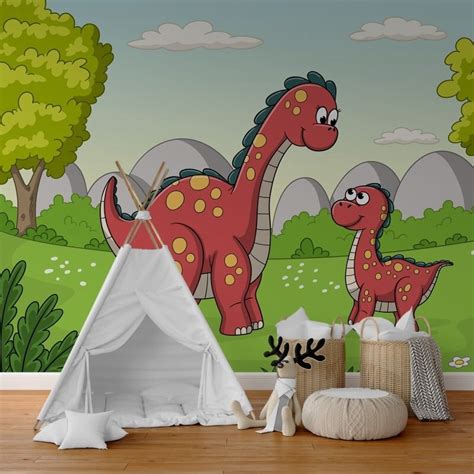 Фототапет Printworx Дино майка и дете 150 X 100 см Самозалепващ Emag Bg