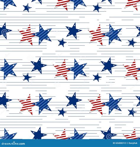 Teste Padrão Sem Emenda Das Estrelas No Fundo Branco ô Julho Papel De