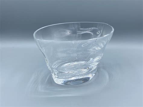 Heavy Glass Bowl Crisp Bowl Deep Fruit Bowl Etsy