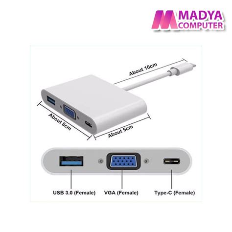 Jual Converter Type C To Usb 30vgatype C Female Shopee Indonesia