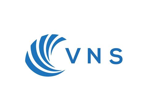 Vns Letra Logo Diseño En Blanco Antecedentes Vns Creativo Circulo