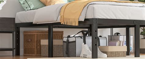 Qeromy Full Size Bed Frame 18 In Sturdy Platform Bed