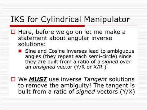 Ppt Intuitive Kinematics Converting Between Forward And Reverse Definitions Of Space