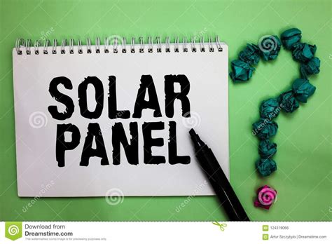 Word Writing Text Solar Panel Business Concept For Designed To Absorb Suns Rays Source Of