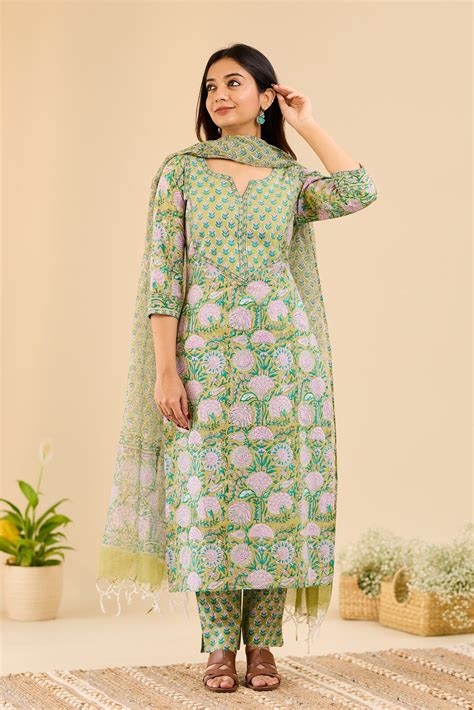 Elegant Cotton Salwar Kameez Suit For Office Wear