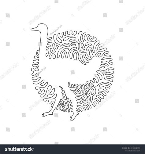 Continuous Curve One Line Drawing Standing Stock Vector Royalty Free 2218262799 Shutterstock