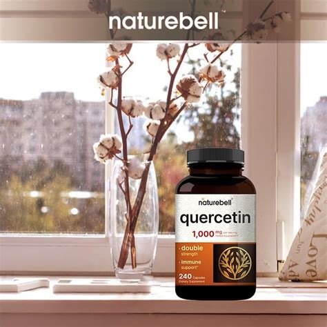 Naturebell Quercetina Mg Por Porci N C Psulas Suplemento De Quercetina Ultra Fuerte