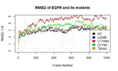 4 Rmsd Trajectories Of Egfr And Its Mutants From The Reference Download Scientific Diagram