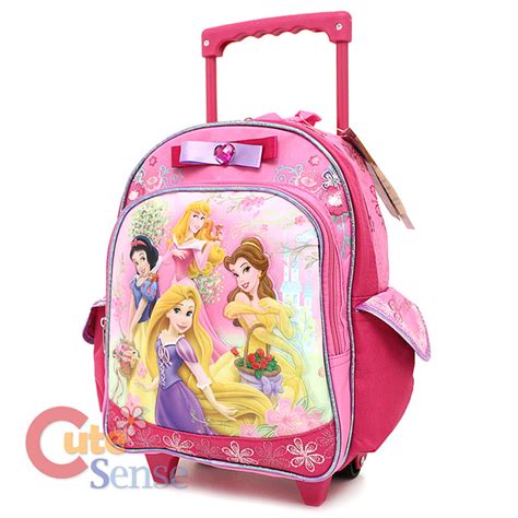 Disney Princess Wtangled School Roller Backpack 12 Medium Bag Stoned