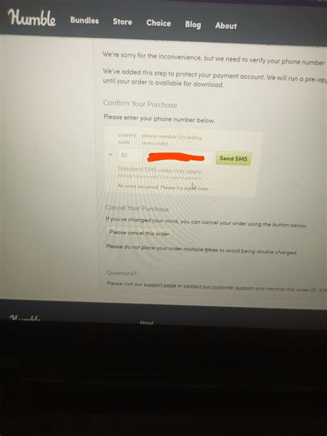 Sms Verification Issue Rhumblebundle